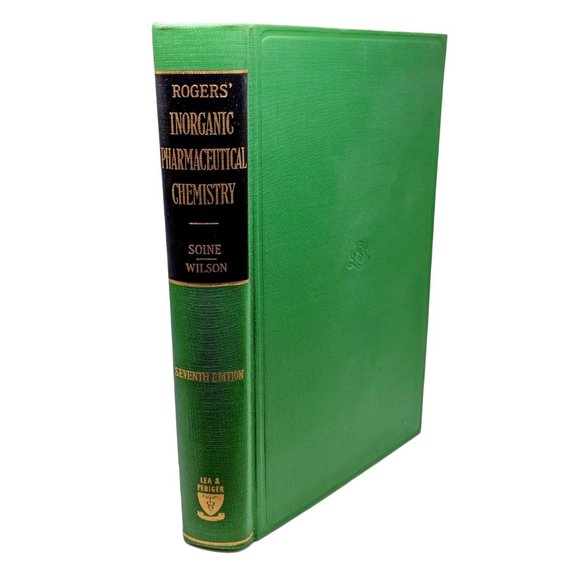 Accents | Vintage Green Chemistry Book With Gold Lettering For Decor ...